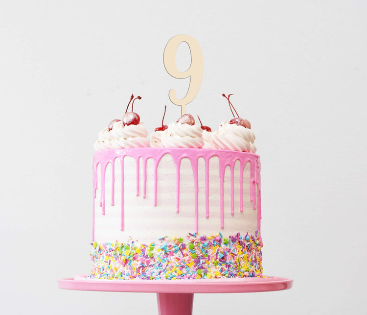 Cake Topper Tortenstecker Kuchendeko Geburtstag Ziffern Zahlen – SoSachen