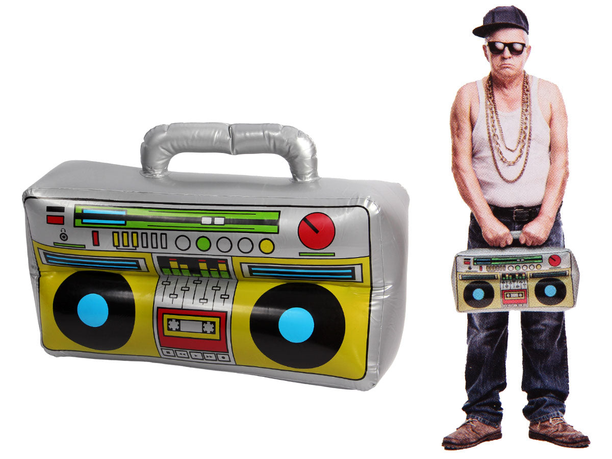 Ghettoblaster aufblasbar 80er Boom Box 40 x 20 – SoSachen