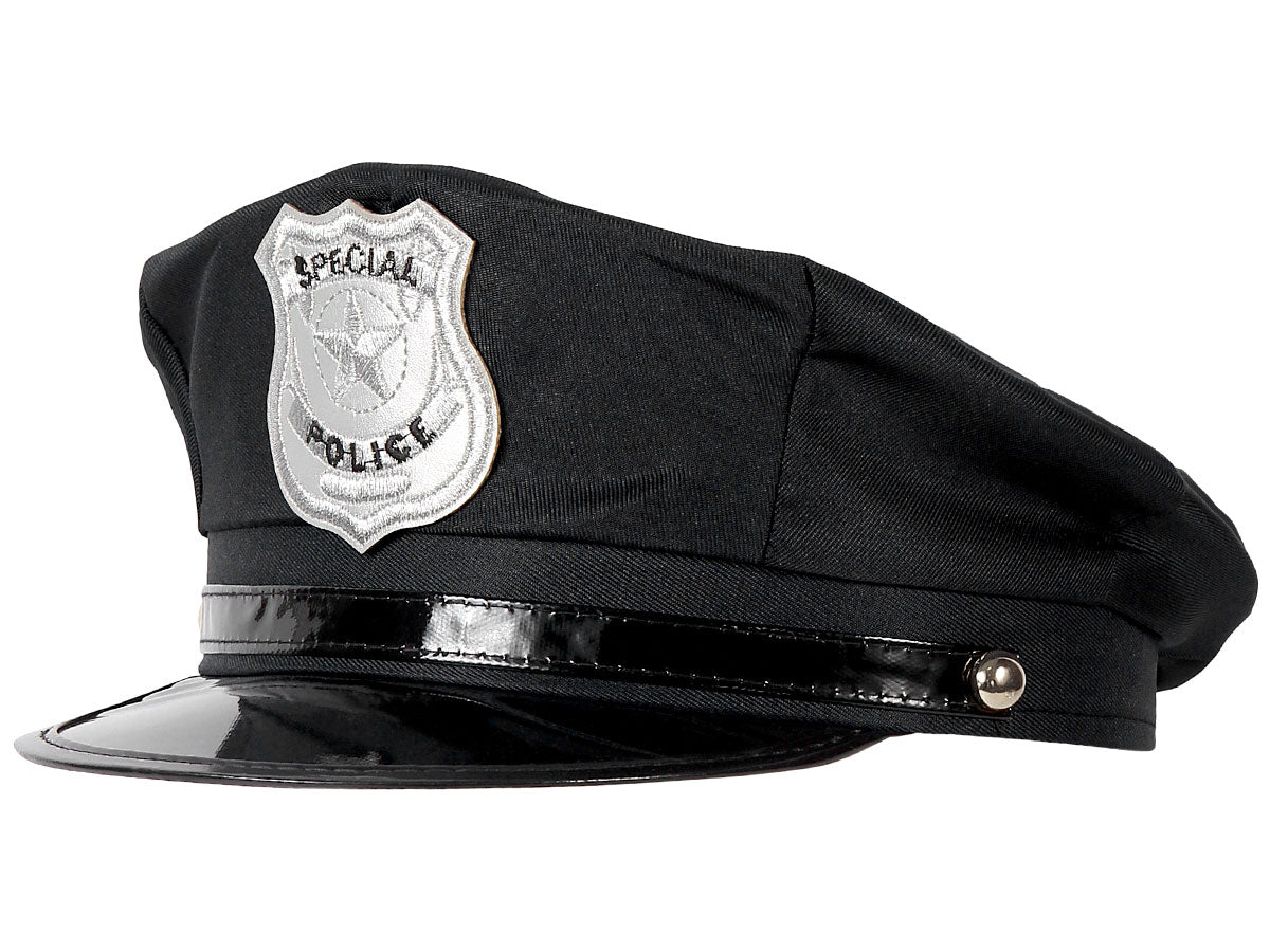 Polizeimütze Cop Mütze Fasching JGA Party Polizeihut Karneval schwarz ...
